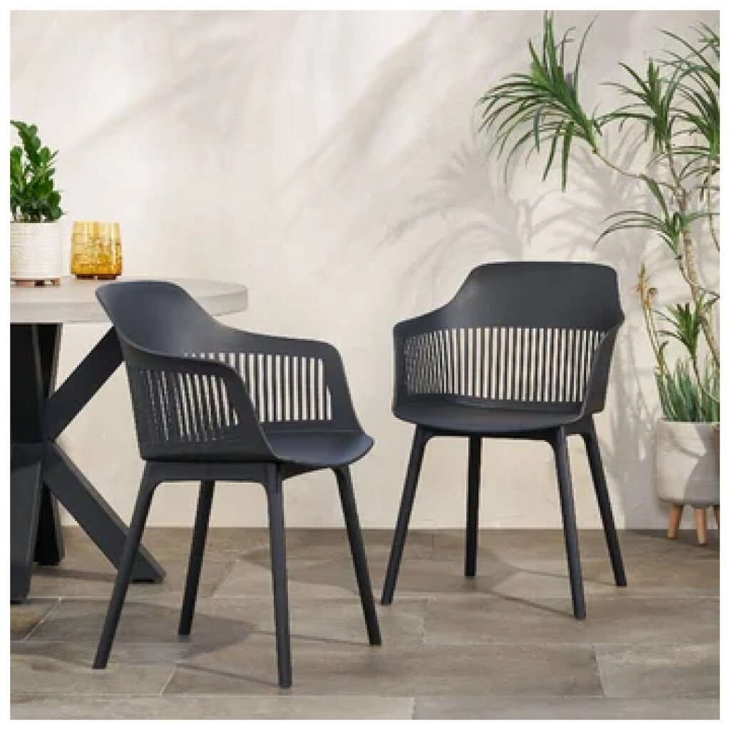 Silla Wind con Brazos - polipropileno Uv Para exterior o Restaurante ...